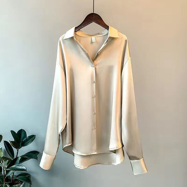 FLORENCE™ | Silky Long-Sleeve Blouse – Amanda & Avery
